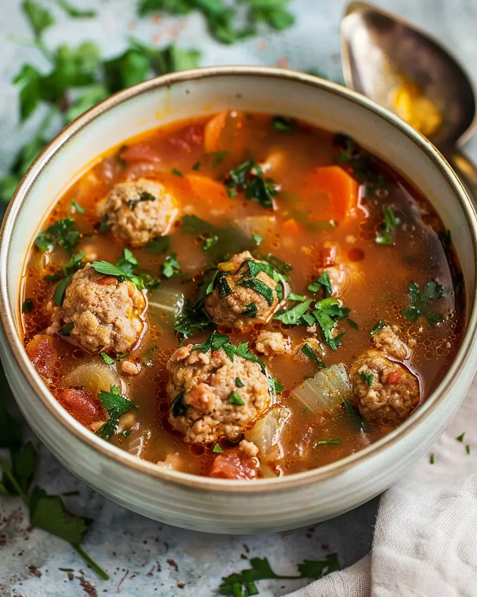 turkey meatball soup