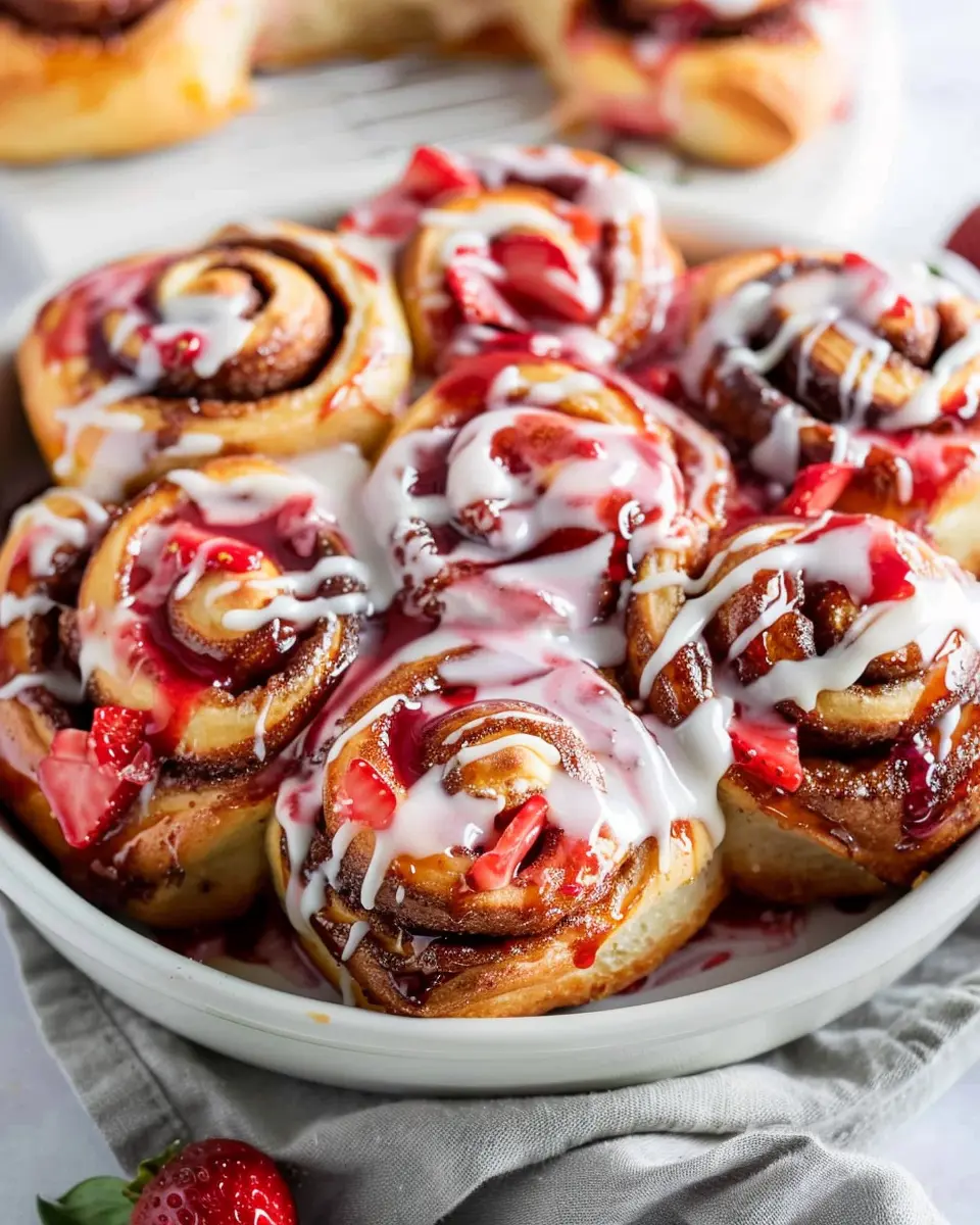 strawberry cinnamon rolls