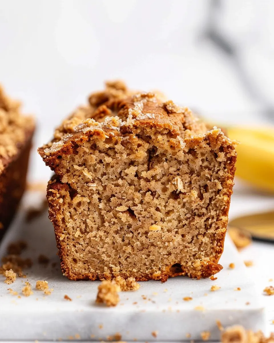 whole wheat cinnamon crunch banana bread